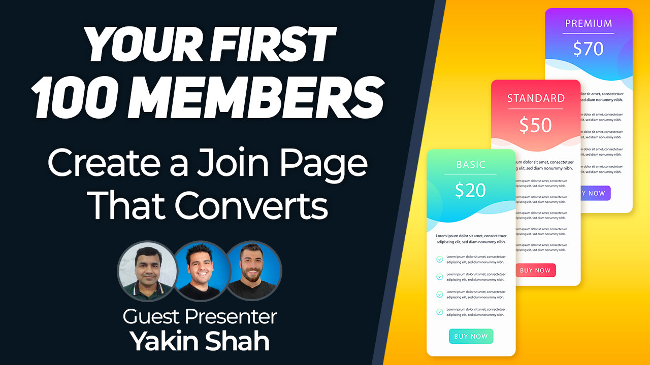 Your First 100 Members – Build a High-Converting Join Page - Brilliant ...